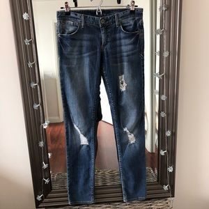 Armani Exchange | Jeans | Armani Exchange Skinny Ripped Destroyed Denim ...